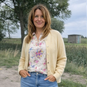 Gemma Ricceri geel vest met alpaca – zacht & stijlvol | Kenza Moda ...